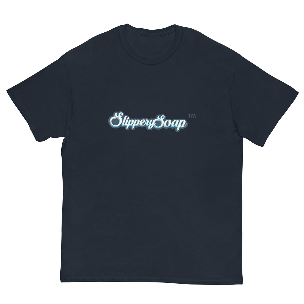 Slippery Soap Logo Tee- Blue — The Slippery Soap